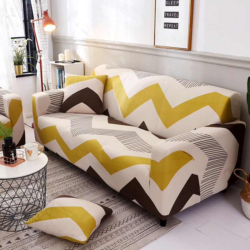 ZigZag Cream Sofa Cover – covermysofa™